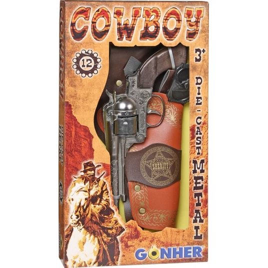 Gonher Metal revolver with holster and belt - TECHNORAMA
