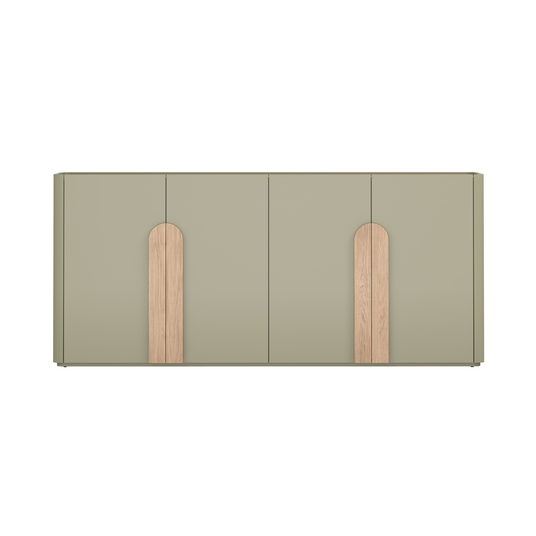 Chest Of 4 Door Amilio - Eucalyptus / Baltic Dune Oak / Natural Oak ...