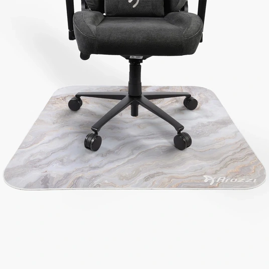 Arozzi Zona Square Floor Pad | White Marble - TECHNORAMA