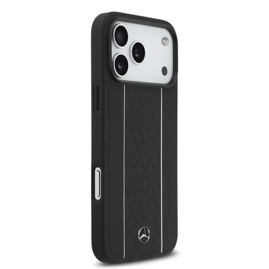 Mercedes Leather Star Pattern and Stripes MagSafe Case for Apple iPhone ...