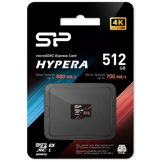Memory card microSDXC 512GB Express 7.1, PCIe Gen 3x1, NVMe, 880MB/s ...